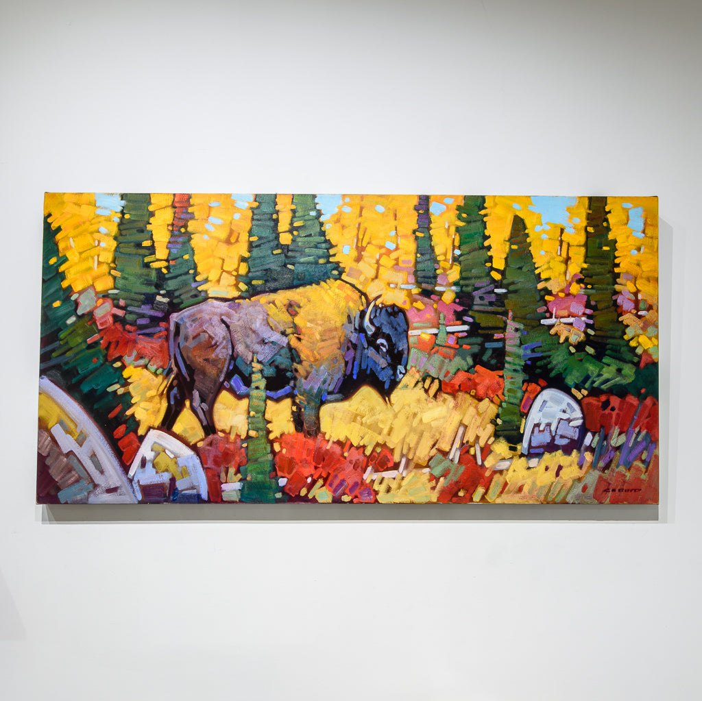 Aspen Edge, Buffalo | 30" x 60" by Cameron Bird | West End Gallery