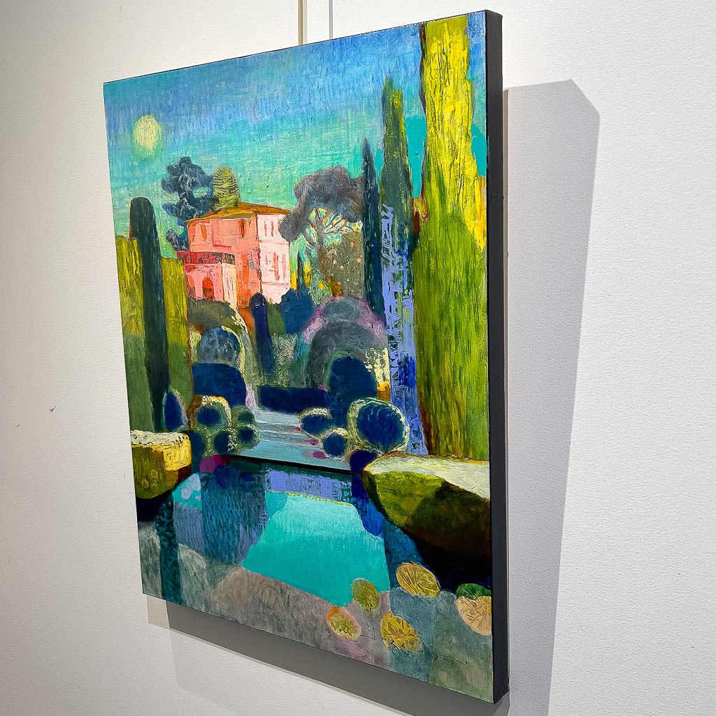 Palazzo Pond | 30" x 24" by Paul Jorgensen - West End Gallery