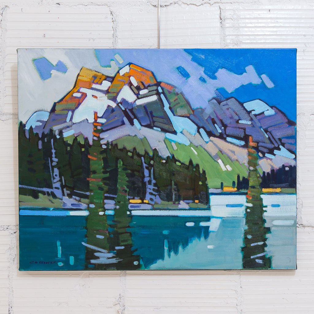 President Range Emerald Lake | 24" x 30" by Cameron Bird - West End Gallery