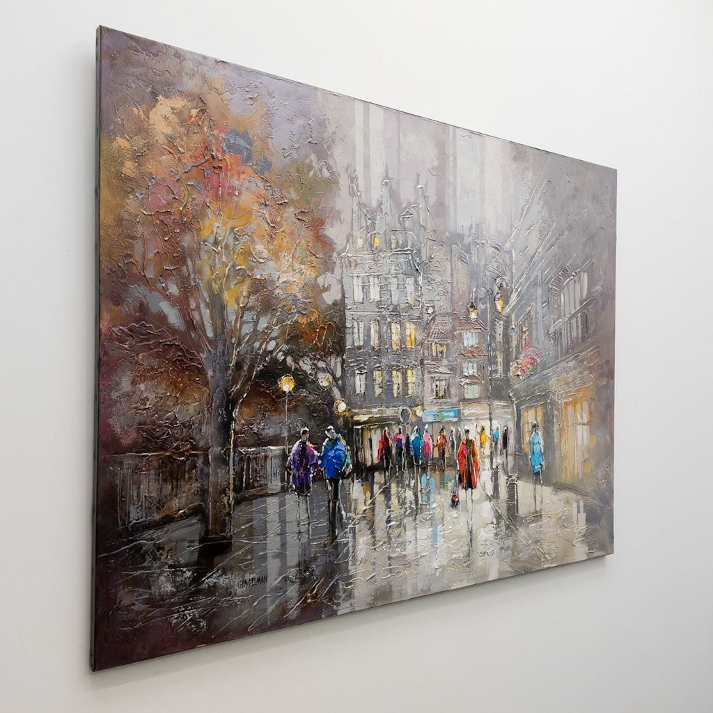 Evening Shopping | 36" x 48" by Irene Gendelman - West End Gallery