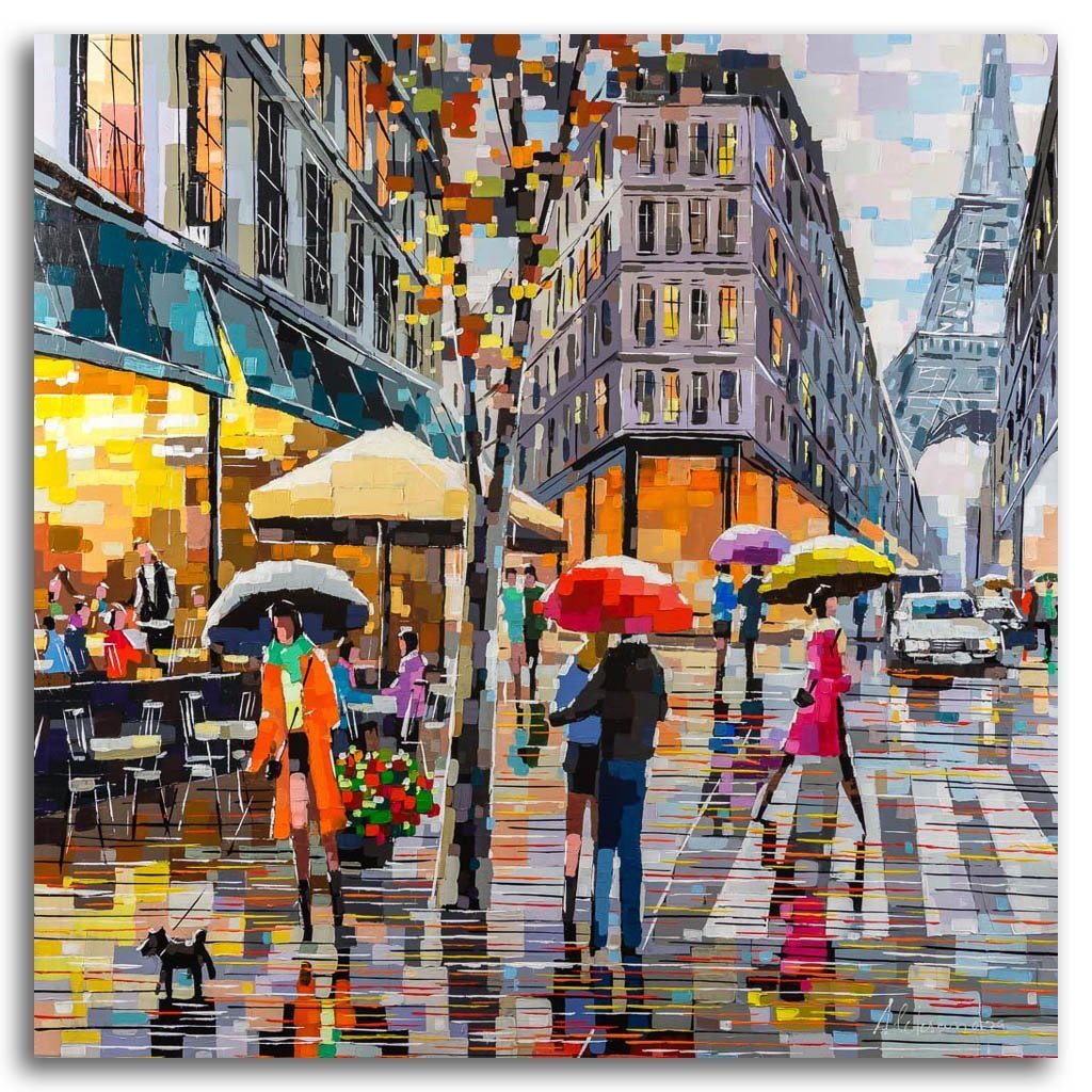 Promener le Chien by Aleksandra Savina | West End Gallery